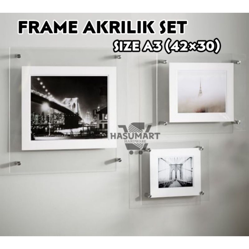 Jual Frame Akrilik A3 Untuk Papan Iklan, Poster, Foto, Lampu Neon ...