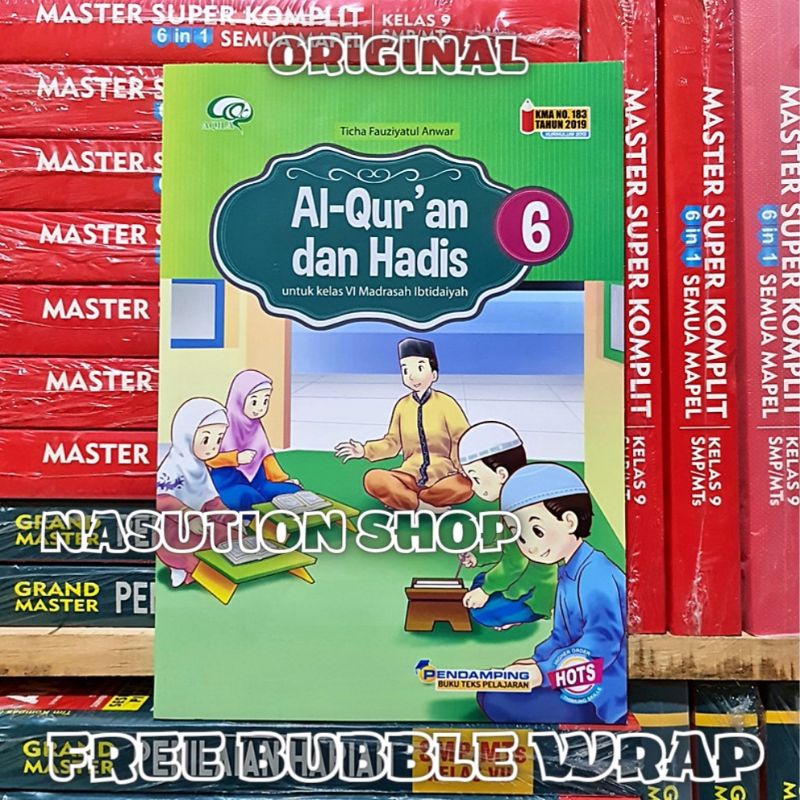 Jual Terbaru Buku Al Quran Dan Hadis Kelas 1 2 3 4 5 6 Mi Kma Penerbit