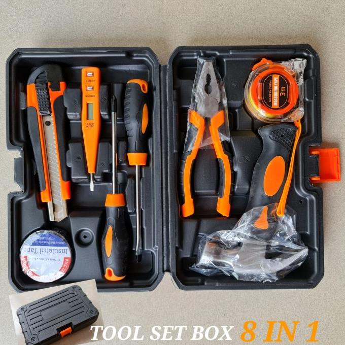 Jual Tool Set Box 8 In 1 - Toolset Kit | Shopee Indonesia