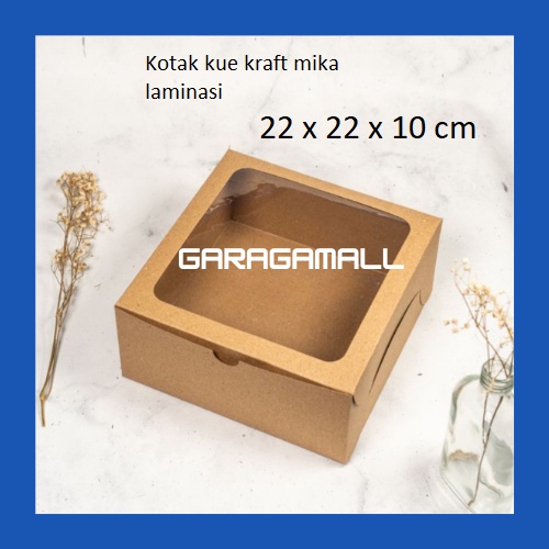 Jual Kotak kue box mika kardus hampers cake box kue kardus packing tart ...