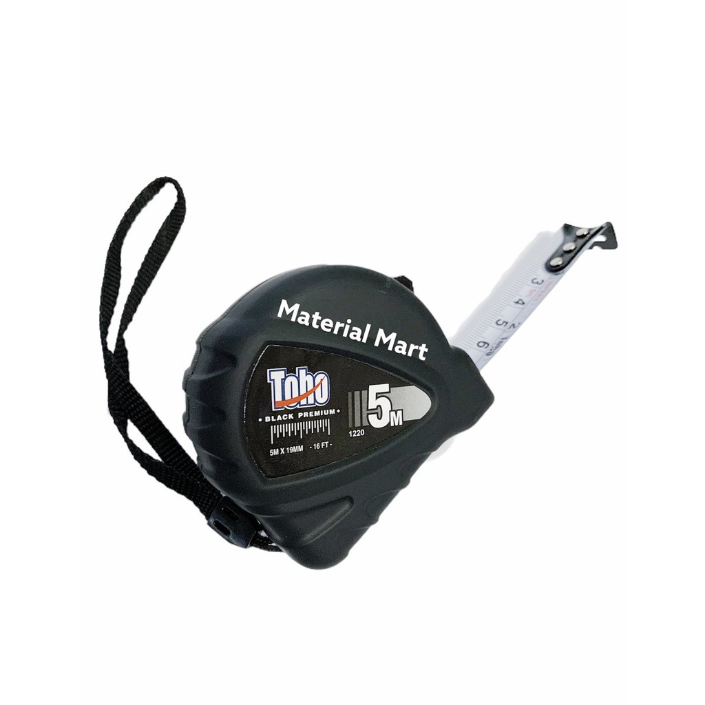 Jual Meteran Toho 5m Black PREMIUM ( ORI ) | Alat Ukur Plat Putih 5 m ...
