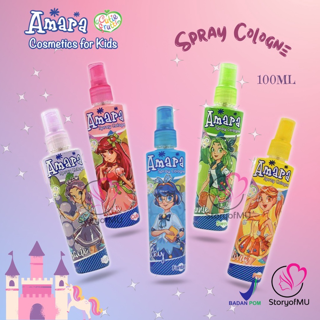 Jual AMARA Cosmetics For Kids Spray Cologne 100ml - Parfum | Body Mist | Shopee Indonesia