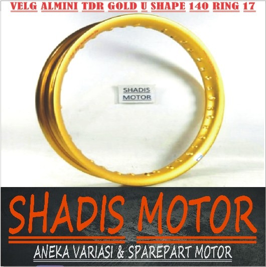 Jual Velg Almini Merk TDR Model U Shape Warna Gold Ukuran 140 Ring 17 ...