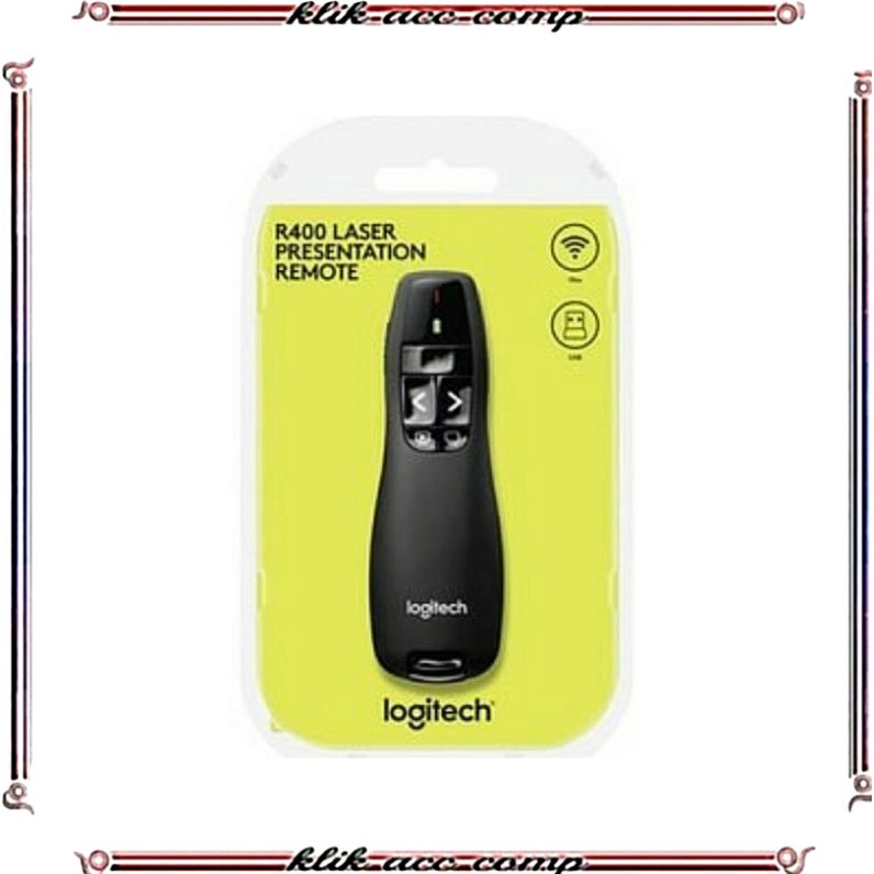Jual Logitech R400 Remote Presenter Wireless Laser / Laser Pointer ...