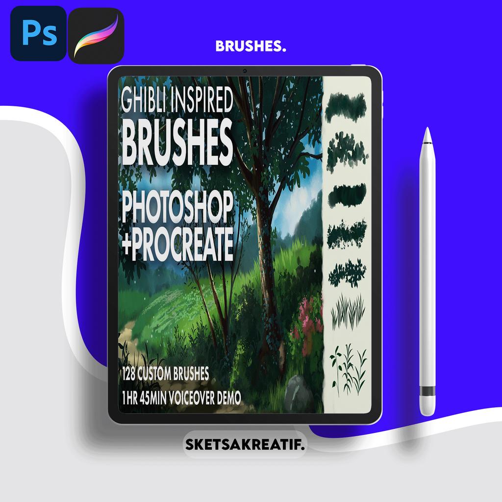 Jual Ghibli Inspired Brushes for Photoshop and Procreate | Shopee Indonesia