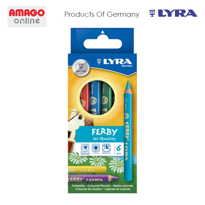 Jual LYRA Ferby Lacquered - Color Pencil - Pensil Warna - Cardboard 6 ...