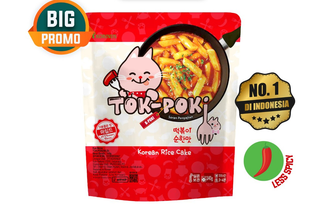 Jual Daebak- Bunsik Tokpoki MILD / Tteokbokki / Toppoki / Tok-Poki ...