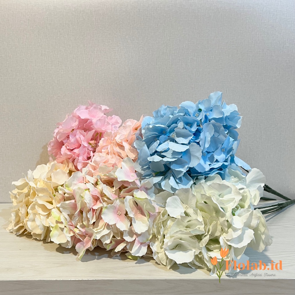 Jual BUNGA ARTIFICIAL PREMIUM HYDRANGEA 5 HEADS - HORTENSIA (A00222 ...