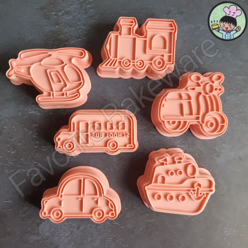 Jual Cookie Cutter Transportation Big Cetakan Kue Kering Biskuit Roti ...