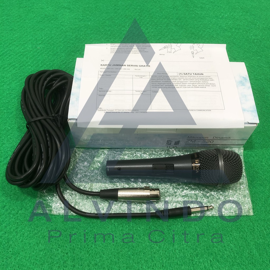 Jual TOA ZM-520 (Dynamic Microphone / Mikrofon Kabel / ZM 520) | Shopee ...