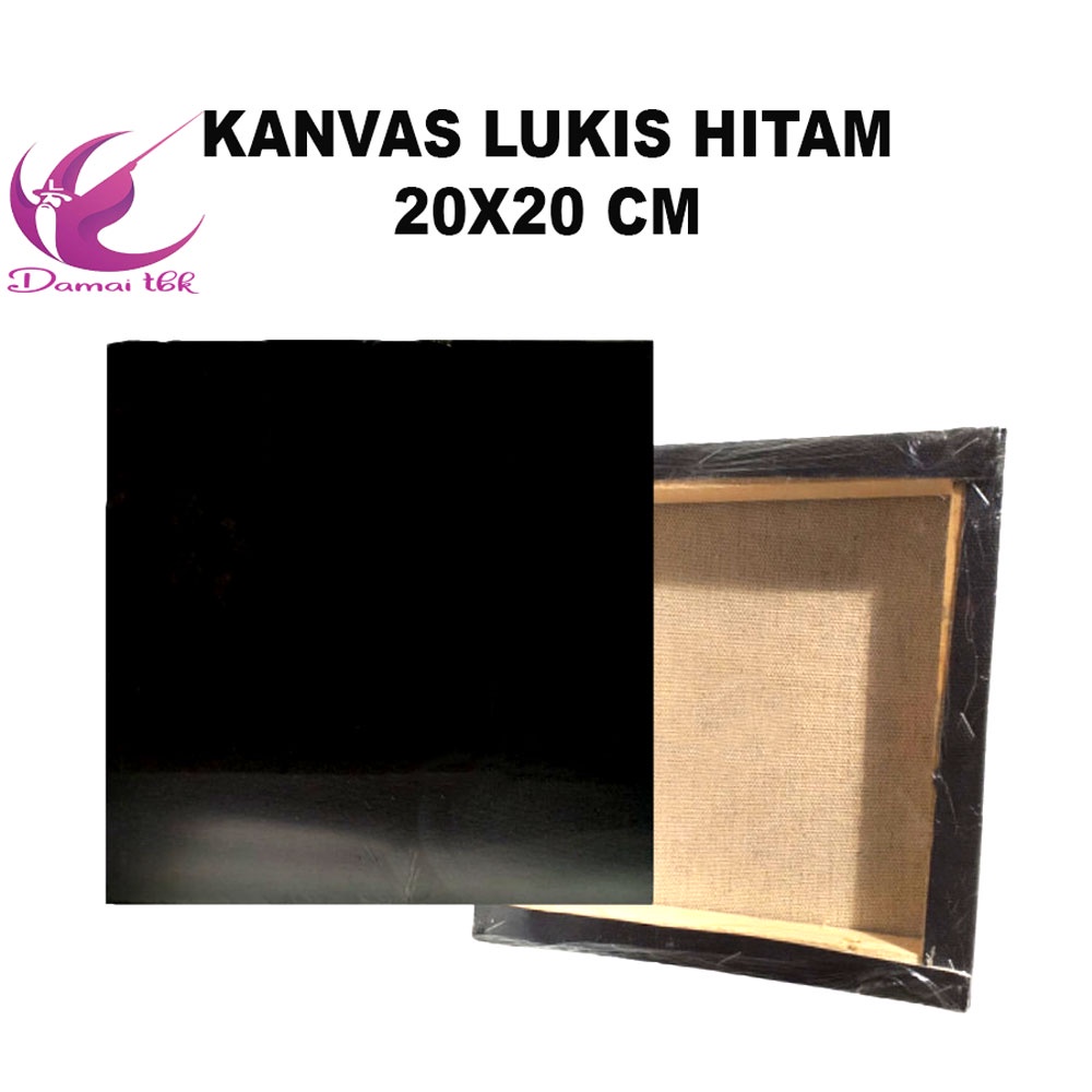 Jual Kanvas Lukis Hitam 20x20 cm - Black Canvas Board 20x20 | Shopee ...