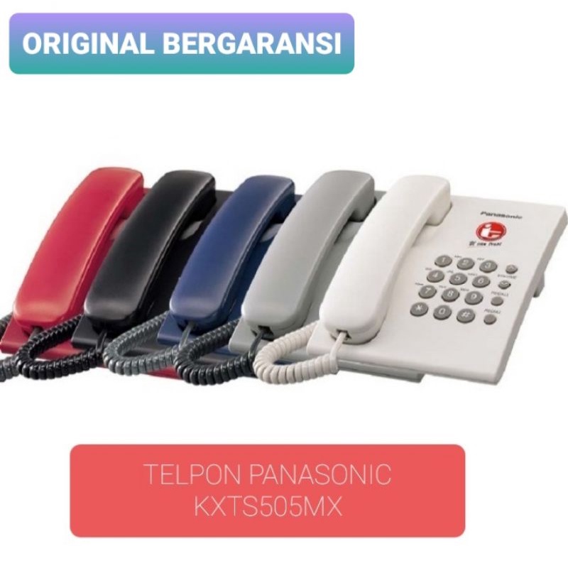 Jual Panasonic KX-TS505MX - Pesawat Telepon Kantor Rumah Gantung Kabel | Shopee Indonesia
