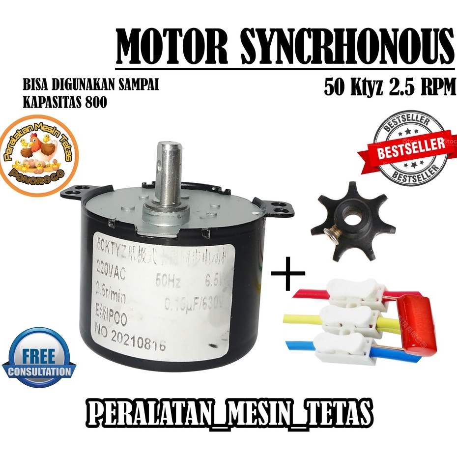 Jual Motor Synchronous 50Ktyz 2.5 RPM Dan 30 RPM untuk Rak Ayun Mesin ...