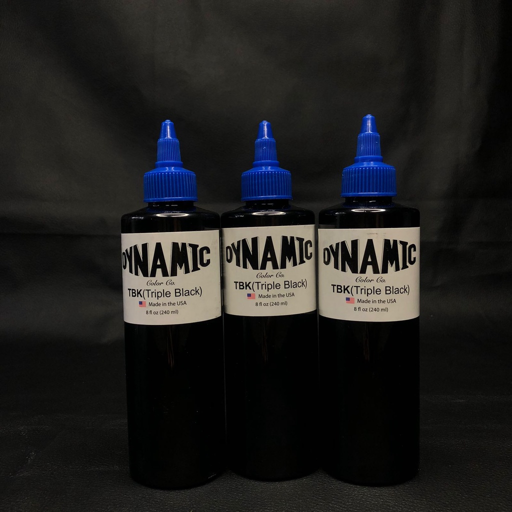 Jual Tinta Tattoo DYNAMIC TBK ( TRIPLE BLACK ) 8 OZ TATTOO ORIGINAL ...