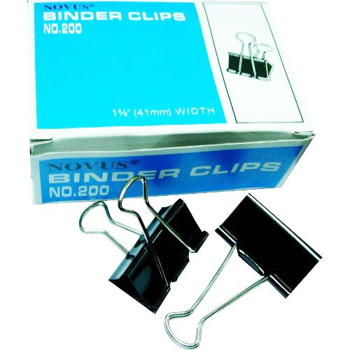Jual Novus Binder Clip NO 200 41MM 1 5/8" /Penjepit kertas / Klip ...