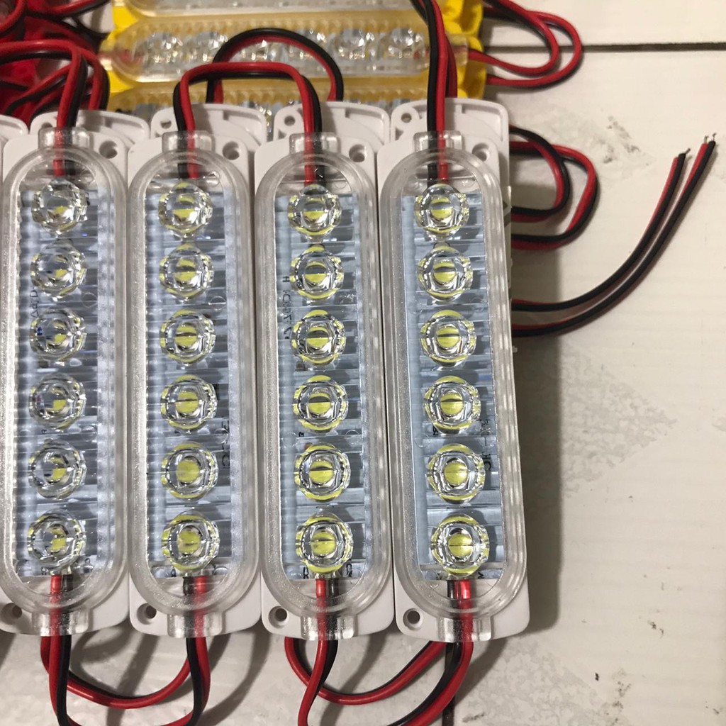 Jual Lampu LED Ultrasonic 6 Mata 12 Volt (1x6) / LED Modul Ultrasonic ...