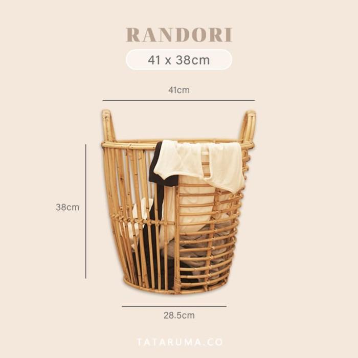 Jual Randori - Keranjang Baju Laundry Rotan Handmade Rattan Basket 017 ...