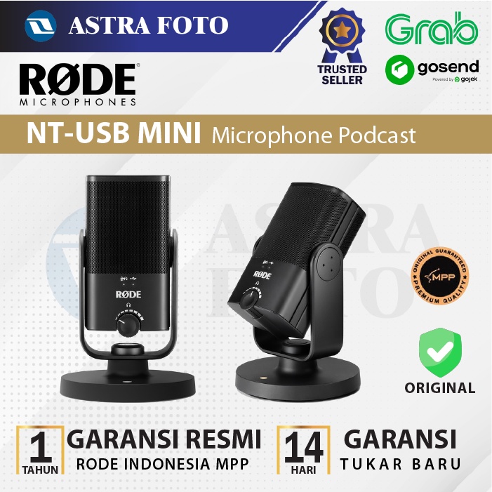 Jual RODE NT-USB MINI MICROPHONE PODCAST STUDIO QUALITY | Shopee Indonesia