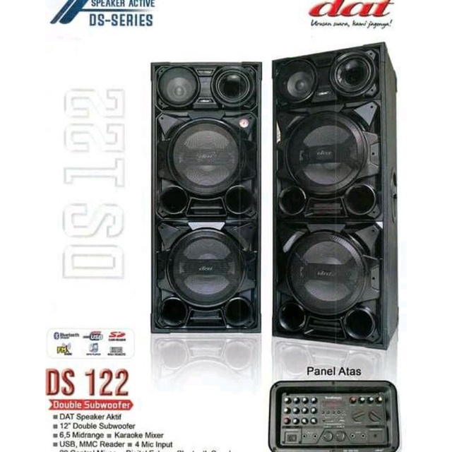 Jual DAT DS 122 DW DS122 SUBWOOFER DOUBLE SPEAKERHARGA SEPASANGspeaker ...