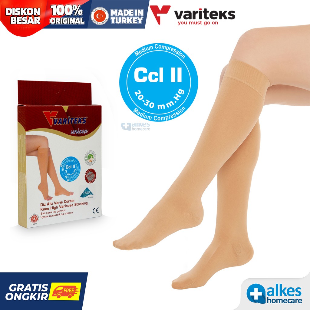 Jual Stocking Varises - Variteks Knee High Closed Toe (Alat Terapi) Ccl ...