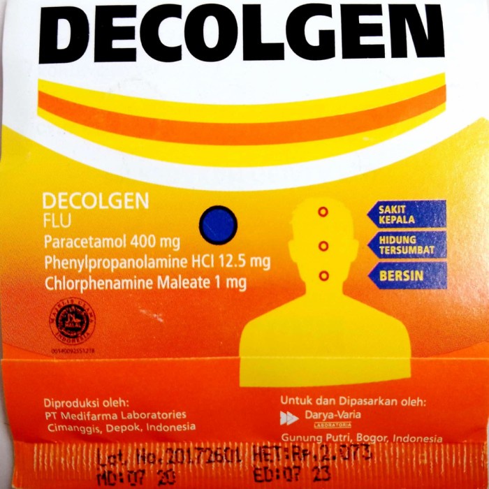 Jual Decolgen Strip [4 Tab] | Shopee Indonesia