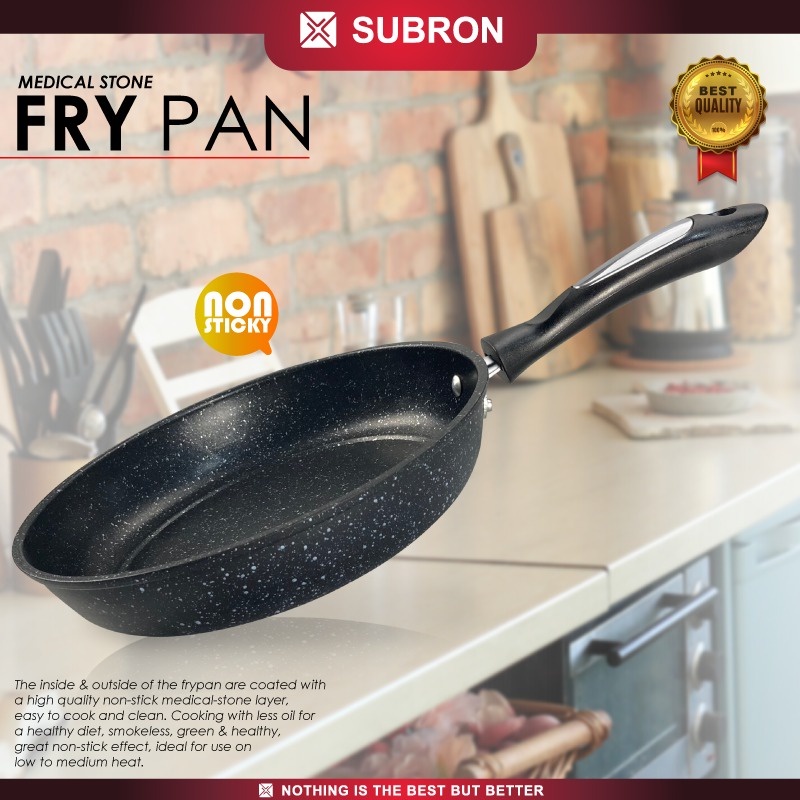 Jual SUBRON Fry Promo Pan Teflon Teplon Anti Lengket Non Sticky Wok ...