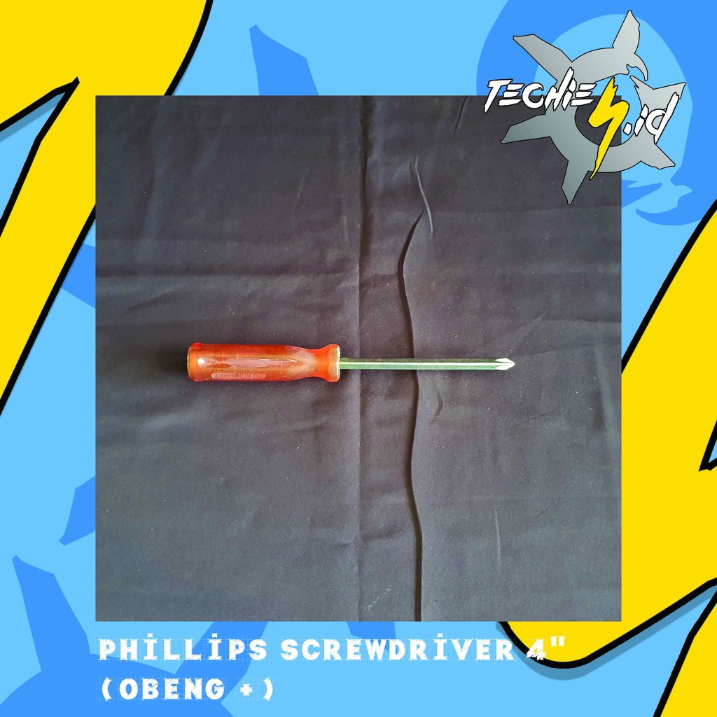 Jual Phillips Screwdriver 4inch (Obeng +) Jupiter | Shopee Indonesia