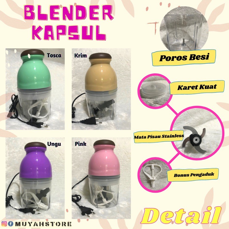 Jual Blender Kapsul / Blender Capsule / Blender pencet harga murah ...