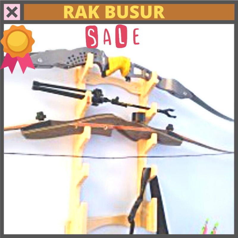 Jual Rak busur panah Horsebow / standar bow 5 susun vernis | Shopee ...