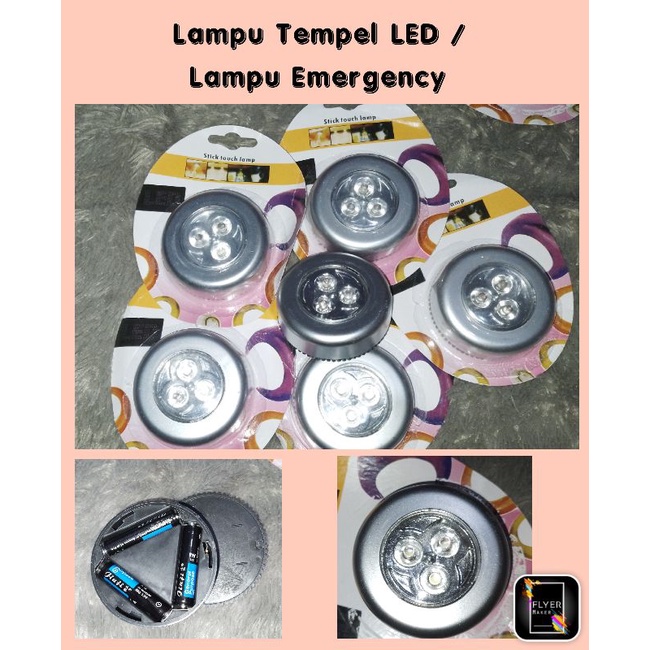 Jual Lampu Tempel LED | Lampu Lemari | Lampu Sentuh Kecil | Lampu ...