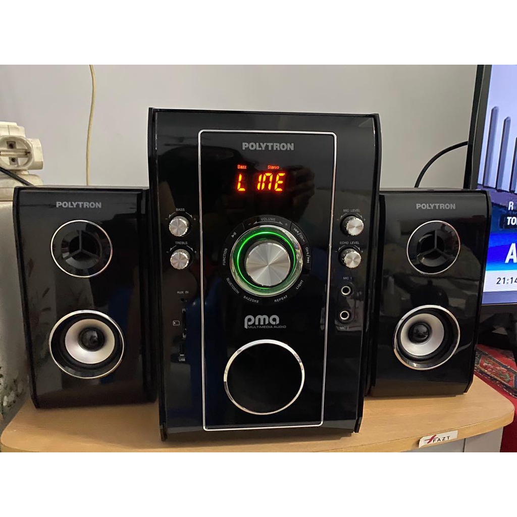 Jual SPEAKER POLYTRON PMA 9523 BLUETOOTH | Shopee Indonesia