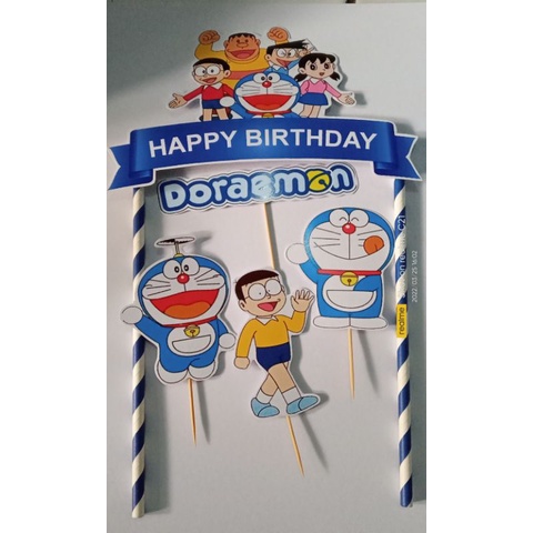 Jual topper cake doraemon | Shopee Indonesia