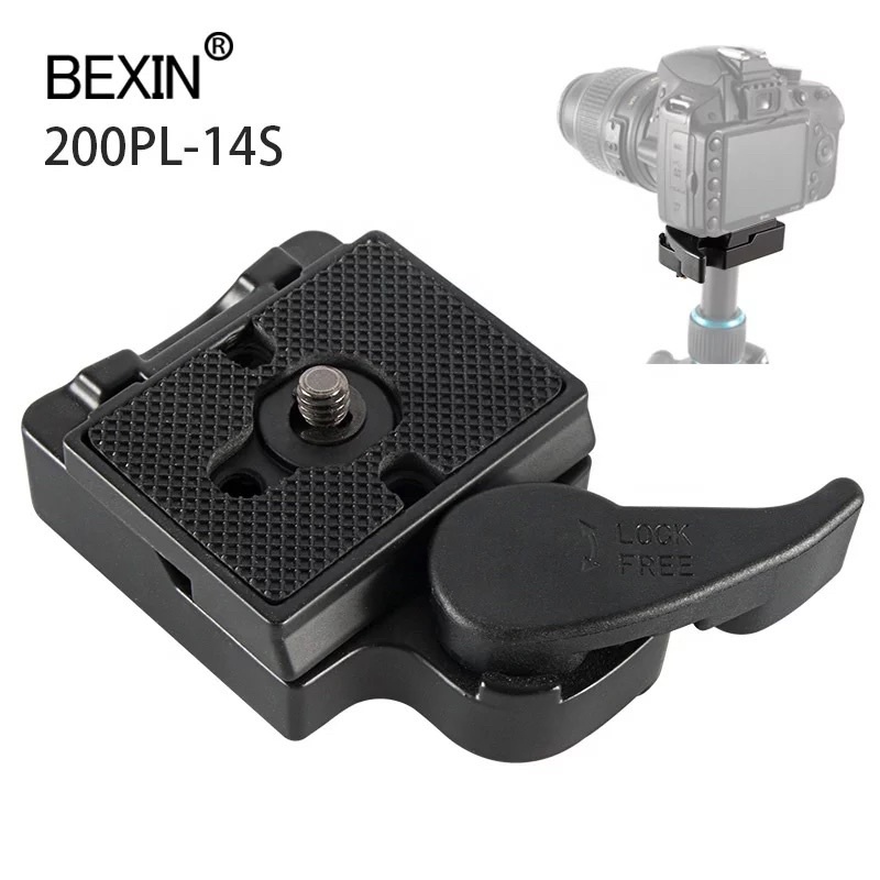 Jual BEXIN 200PL-14 Quick Release QR Plate Clamp clip kit Dslr camera Accessories for Manfrotto ...
