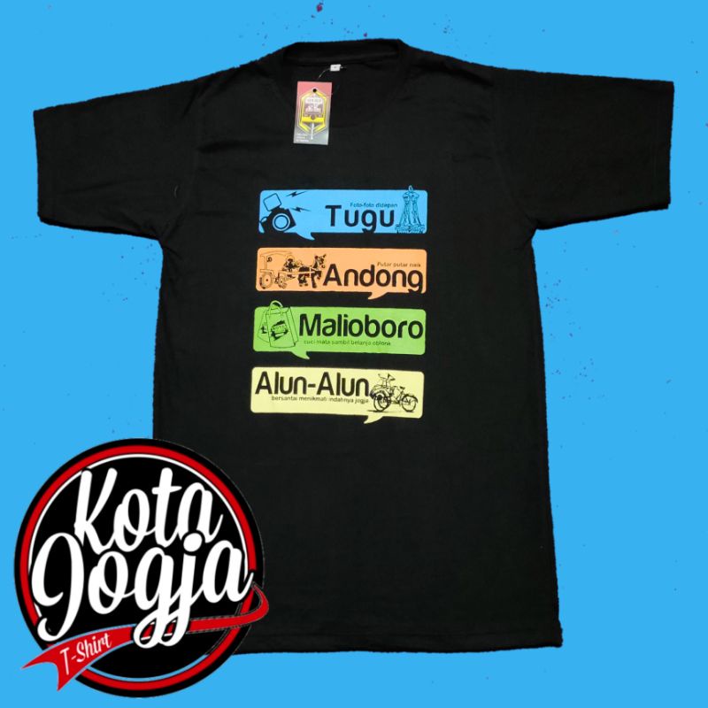 Jual KAOS JOGJA SABLON ASLI MEREK KOTA JOGJA T-SHIRT KAOS JOGJA SABLON TERLARIS DI MALIOBORO ...