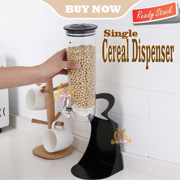 Jual Single Cereal dispenser 250g tempat Sereal snack kacang biji kopi ...
