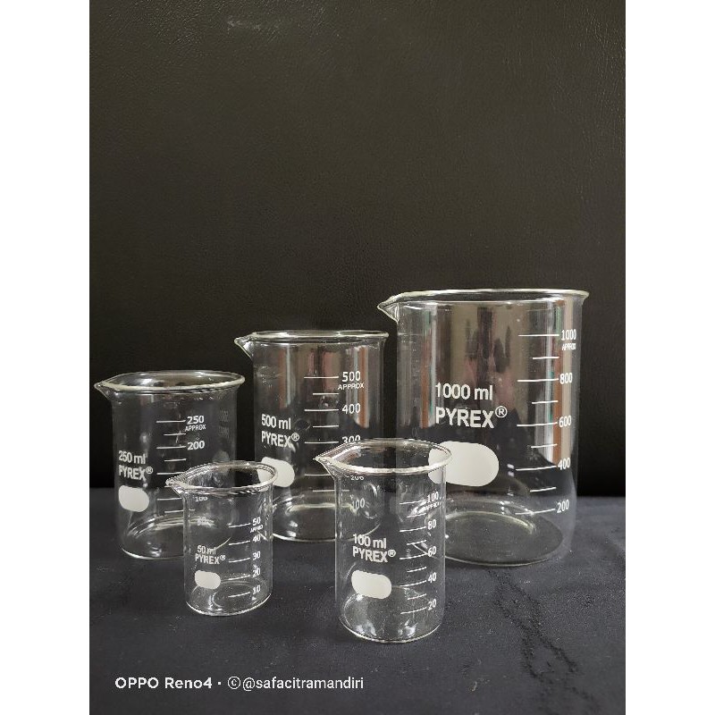 Jual Beaker Glass 1000ml / Gelas kimia / Gelas Piala 1000ml Pyrex | Shopee Indonesia