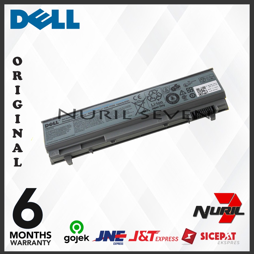Jual Original Baterai DELL Latitude E6400 E6410 E6500 E6510 PT434 ...