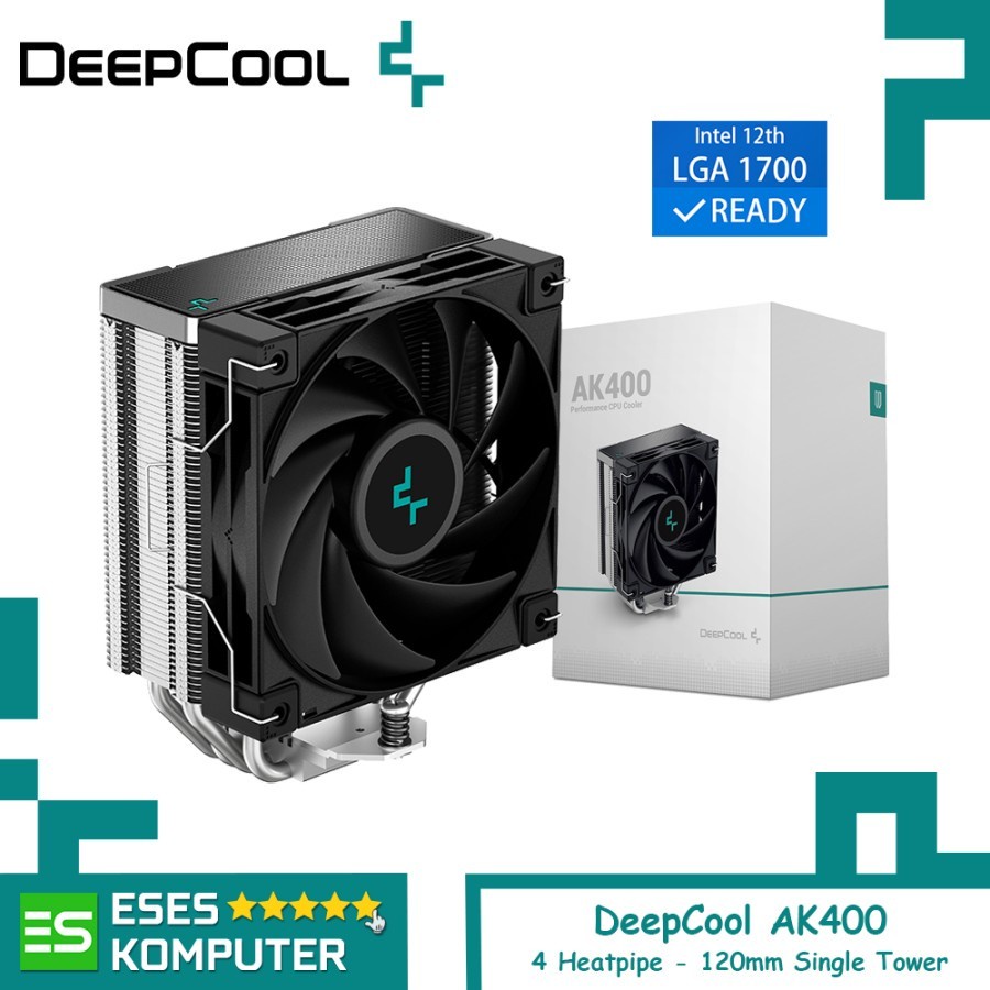 Jual HSF DeepCool AK400 | Single Tower 120mm Air CPU Cooler Intel / AMD ...