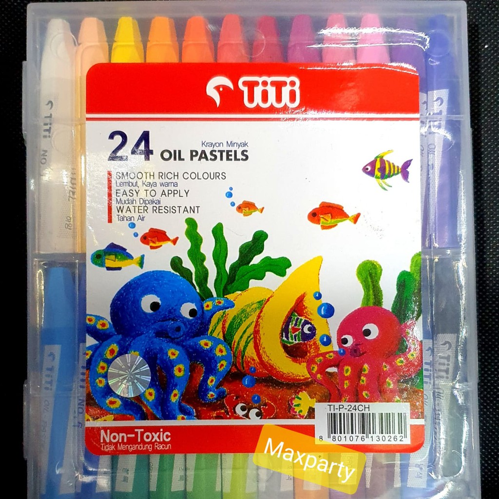 Jual Krayon Titi 18/24/36 warna Crayon ASLI TiTi | Shopee Indonesia