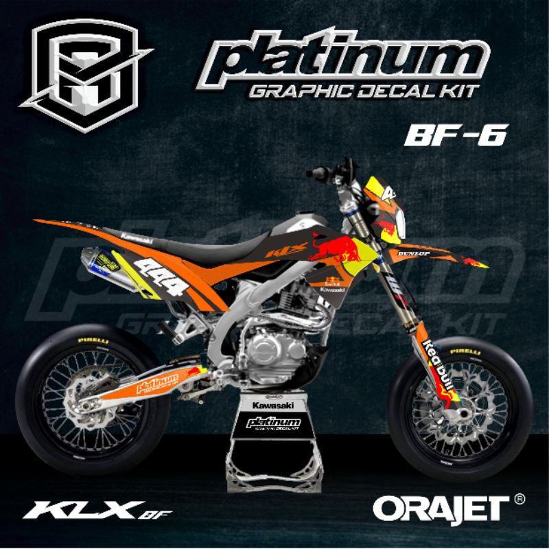 Jual Decal Kit / Sticker Motor /Stripping KLX BF | Shopee Indonesia