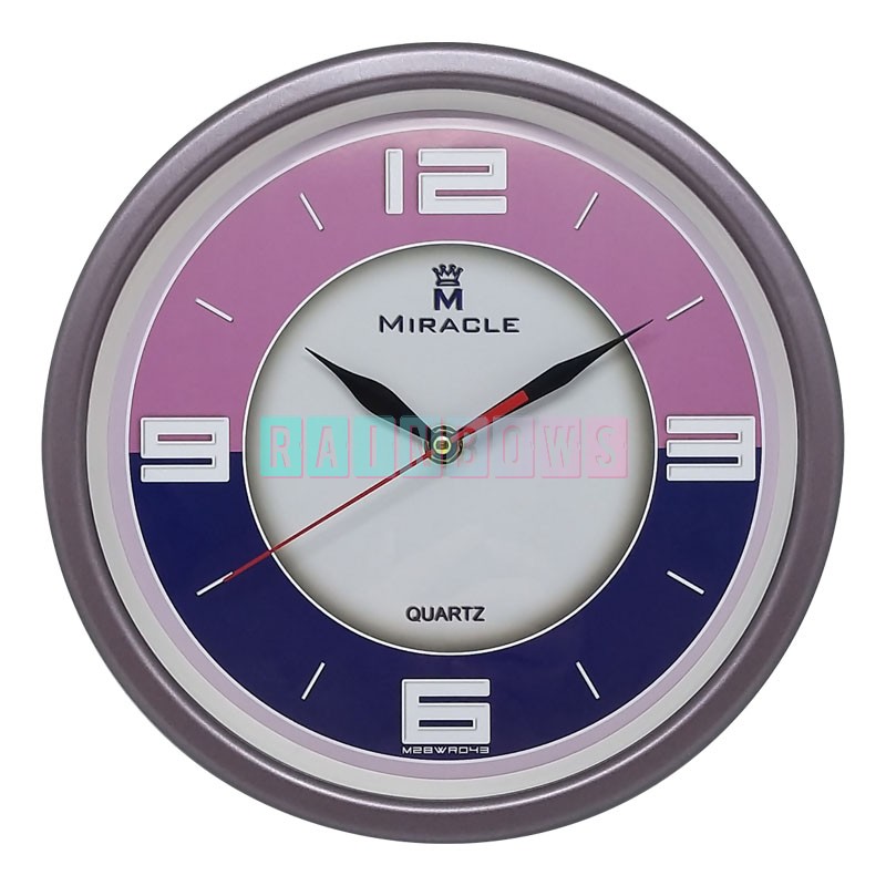 Jual Jam Dinding Standard - Miracle Dark Purple (Sweep Movement ...