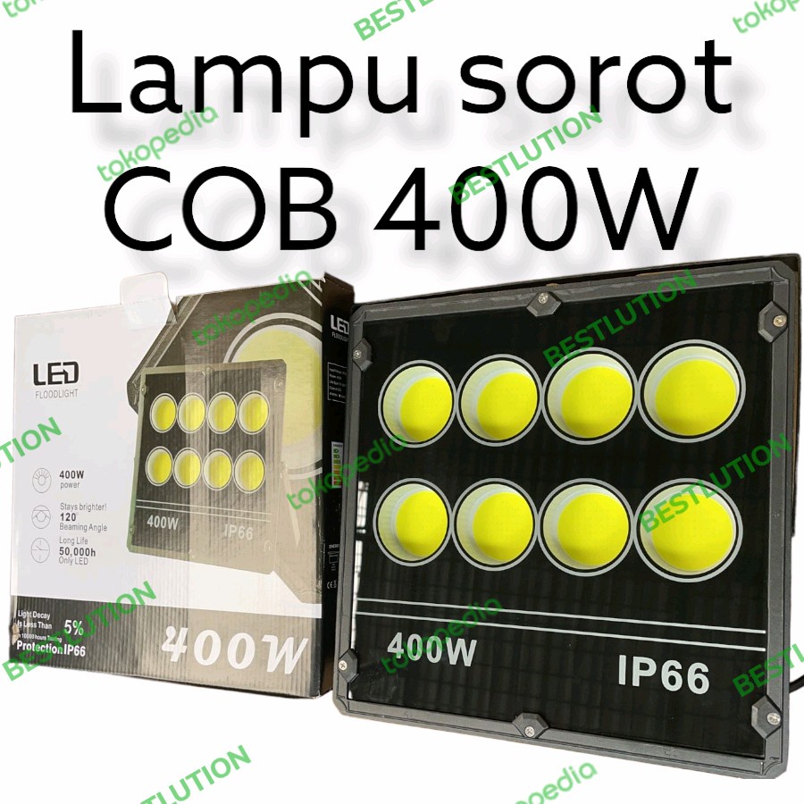 Jual lampu sorot led mangkok 400 watt floodight 400w lampu tembak led cob | Shopee Indonesia