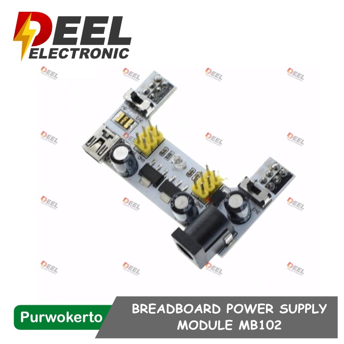 Jual BREADBOARD POWER SUPPLY ADAPTER MODUL MB102 3.3V 5V PROJECT BOARD ...