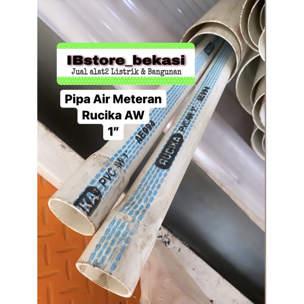 Jual Pipa Rucika AW 1 Meteran 100cm | Paralon air Pvc Potongan | Shopee ...