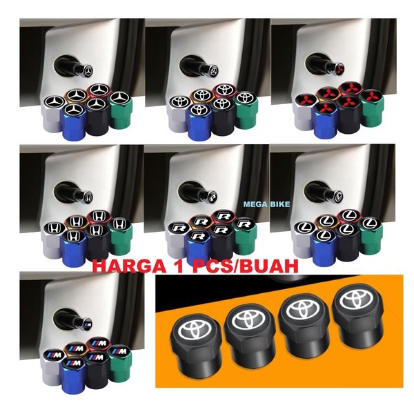 Jual TUTUP PENTIL MOBIL BESAR SCHRADER AV ALLOY TIRE VALVE CAP SEPEDA ...