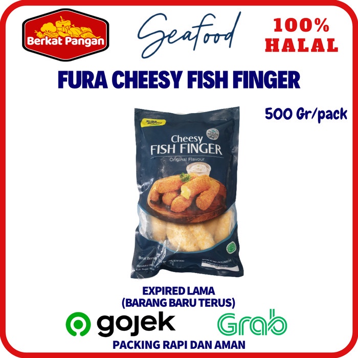 Jual FURA Seafood Fish Karage / Fish Nugget / Cheesy Fish Finger 500gr ...