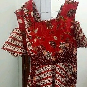 Jual BATIK MERAH BATIK FORMAL BAJU ATASAN BATIK MODERN FORMAL | Shopee ...