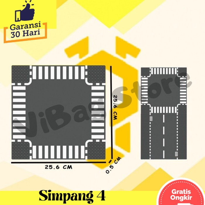Jual BLock Bricks Simpang 4 Tatakan Papan Alas Lego Balok Balok CLY1013 ...