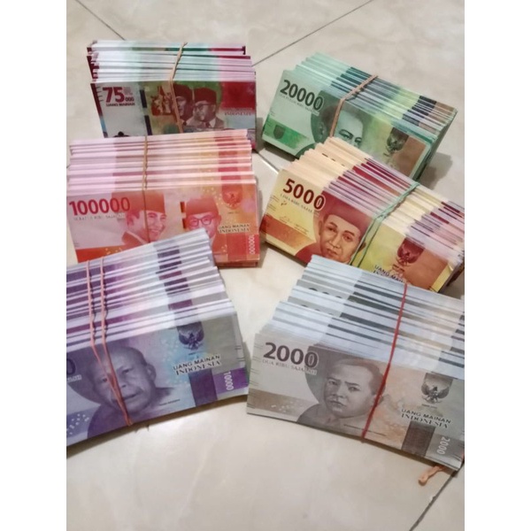 Jual Uang mainan 100 lembar | Shopee Indonesia