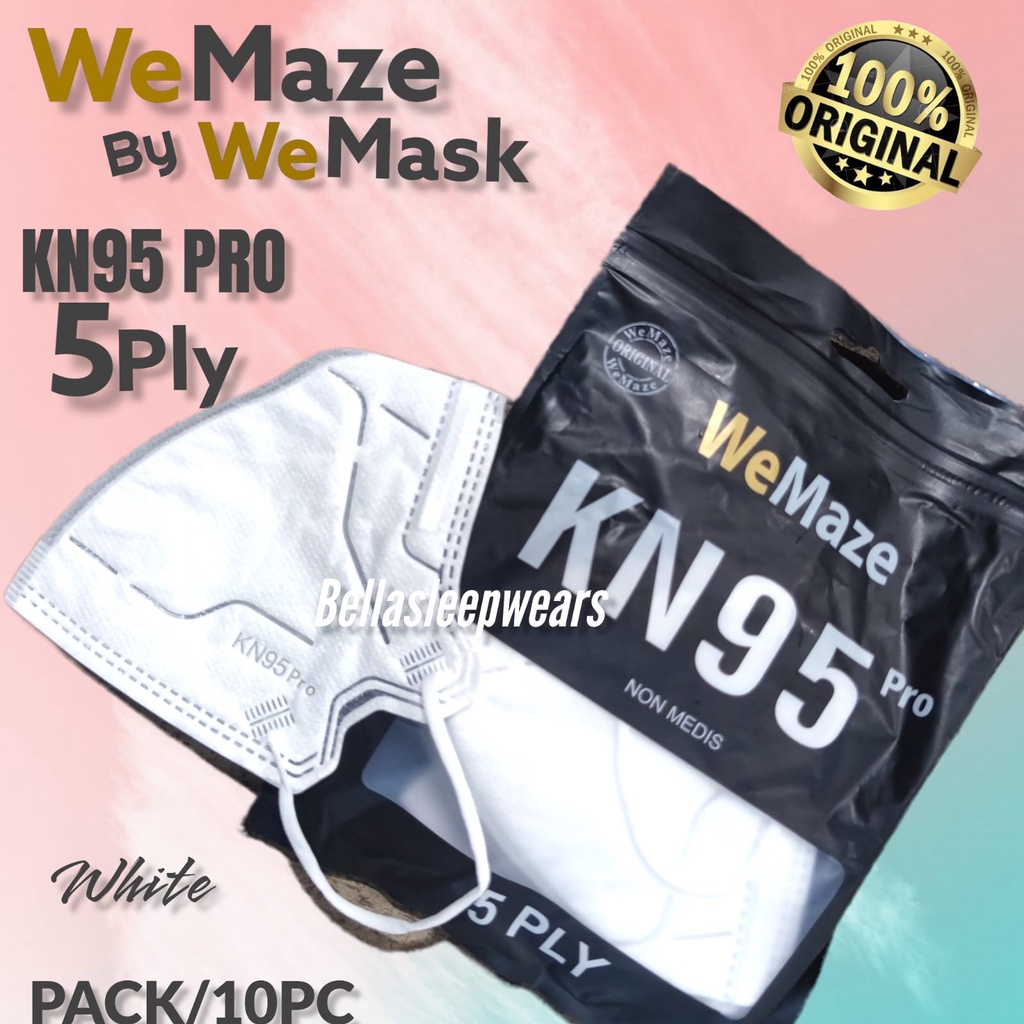 Jual PRO KN95 WEMAZE 5PLY - MASKER KN95 NEW KOREA DESIGN WEMASK ...